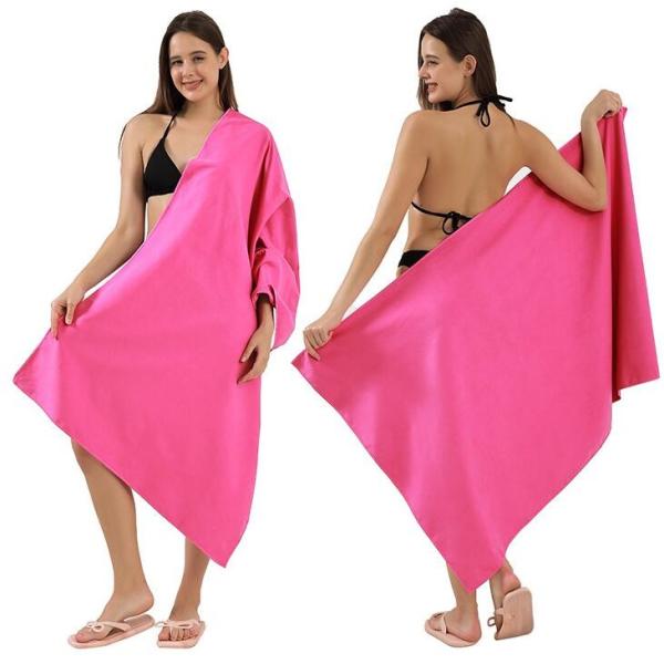 Quality Lightweight Fast Drying Bath Towels Suede Fabric Easy Cleanup Fade Resistant for sale