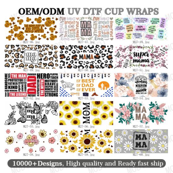 Quality Mama'S Day UV DTF Transfer Quick And Versatile Design Transfers For Your Custom for sale