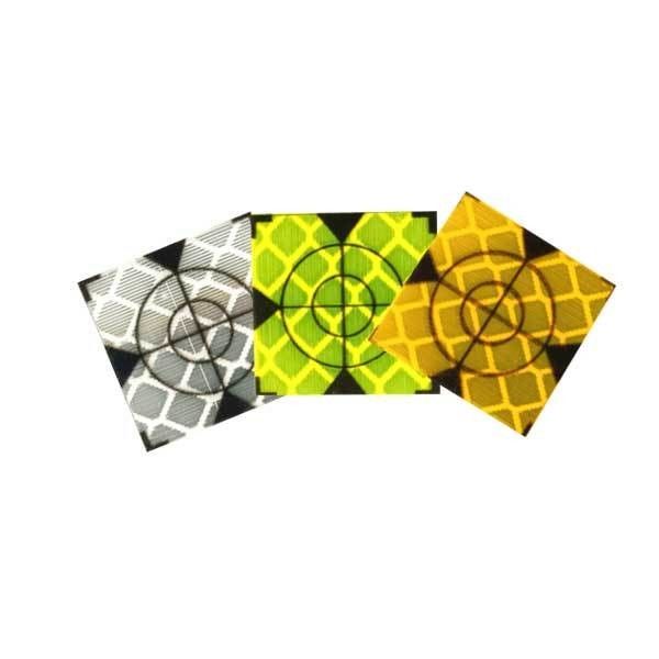 Quality Yellow Reflecting Survey Target Stickers for Total Station Measurement High Reflection for sale
