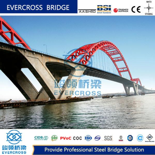 Quality Assembled Steel Composite Beam Bridge Temporary Construction Bridge for sale