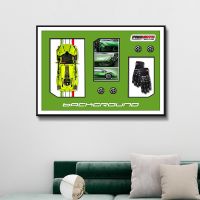 Quality 3D Wall Murals for 4S Dealerships Luxury Sports Car Crystal Glass Painting for sale