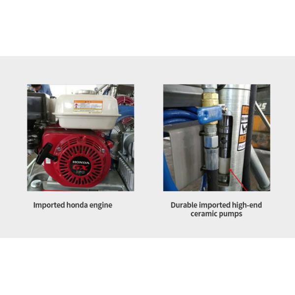 Quality Blue Airless Hydraulic Motor Road Line Marking Machine for sale