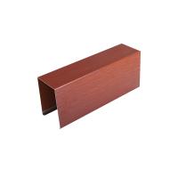 Quality Sound Absorbing Wood Grain Aluminium Baffle Ceiling U Shaped Free Sample for sale