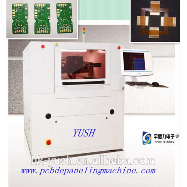 Quality FR4 LED Board Laser Depaneling Machine ±20 μM Precision / 450*430 Mm 15W 2500mm/s ( max ) UV PCB Separator for sale