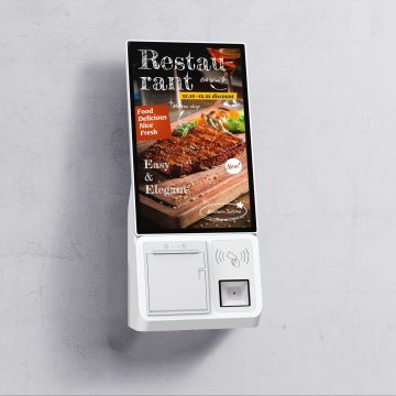Quality Fast Food Ordering Kiosk 21.5 Inch Screen Scan QR Code and Credit Card Payment for sale