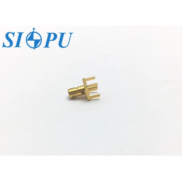 Quality SSMB Male RF Coaxial Connector – Straight Type, PCB Solder Mount for sale