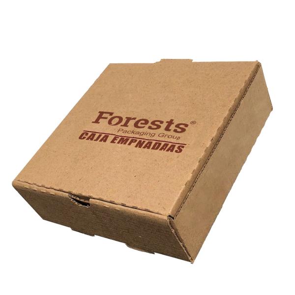 Quality Customized Disposable Food Box Packaging For 12 Gray Empanadas Corrugated Board for sale