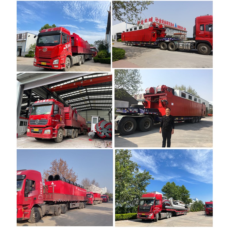 Dredger transportation by truck