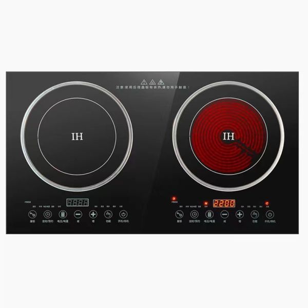 Quality 2 Burner Plates Gas Stove and Electric Double Stove Induction Cooker for Kitchen Cooking for sale