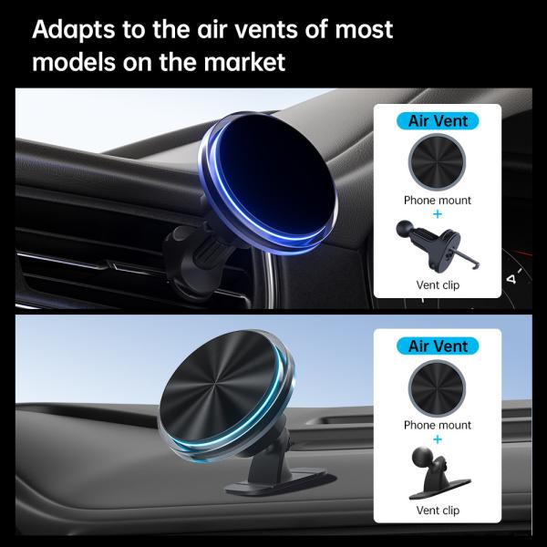 Quality Horizontal And Vertical Magnetic Wireless Phone Charger Customizable For Car for sale
