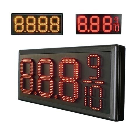 Quality RS485 5000mcd 24in Led Gas Price Display Iron Cabinet for sale