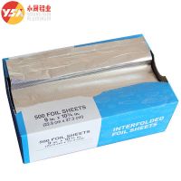 Quality 18mic * 15cm Pop Up Aluminum Foil Sheets Embossed With Customized Pakaging Box for sale