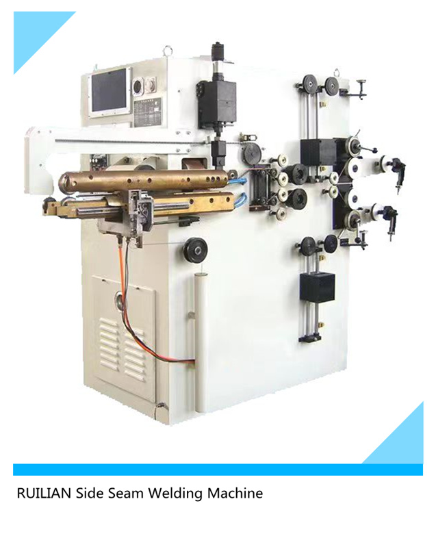 Lapping 3mm Tin Tank Side Seam Welder 16KVA For Iron Barrel Welding ...