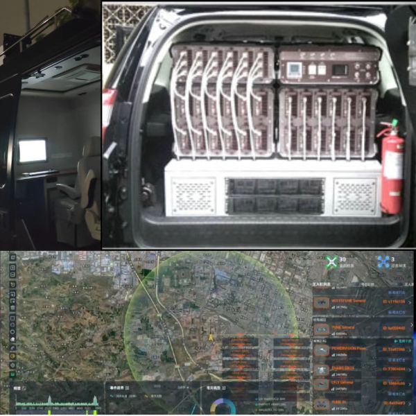 Quality Toyota Prado Modified Vehicle Drone Detection And Jamming 360 Full Airspace for sale