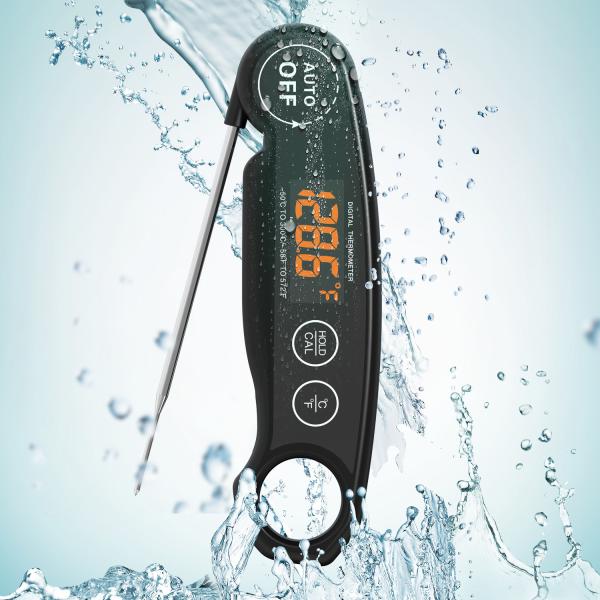 Quality Foldable Digital Thermometer For Cooking Meat USB CE RoHS LED Display for sale