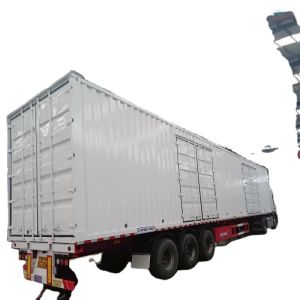 Quality Mechanical Suspension 20FT 40FT Box Semi Trailer with Side Door Van Cargo Semi for sale