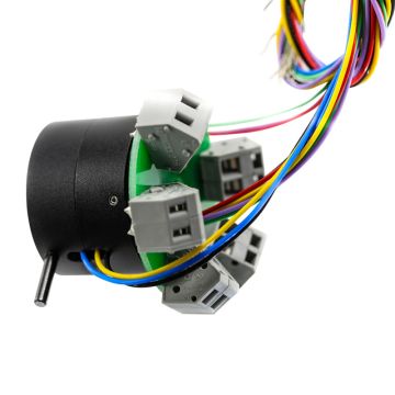 Quality 12 Wires High Current Performance through hole slip ring for sale
