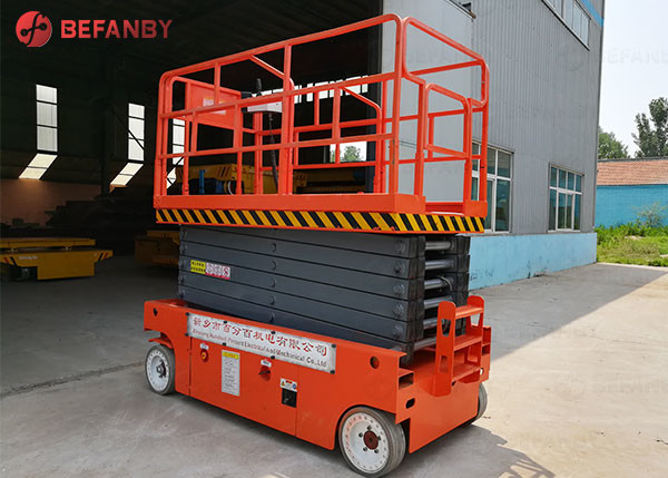 Rough Terrain 6m Lift Height Electric Mobile Scissor Lifting