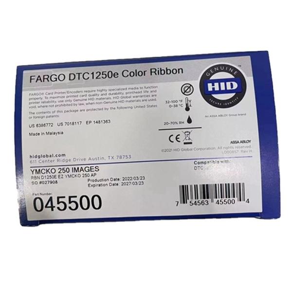 Quality Original 045500 YMCK Ribbon for DTC1250e Business ID IC Card Printer Performance for sale
