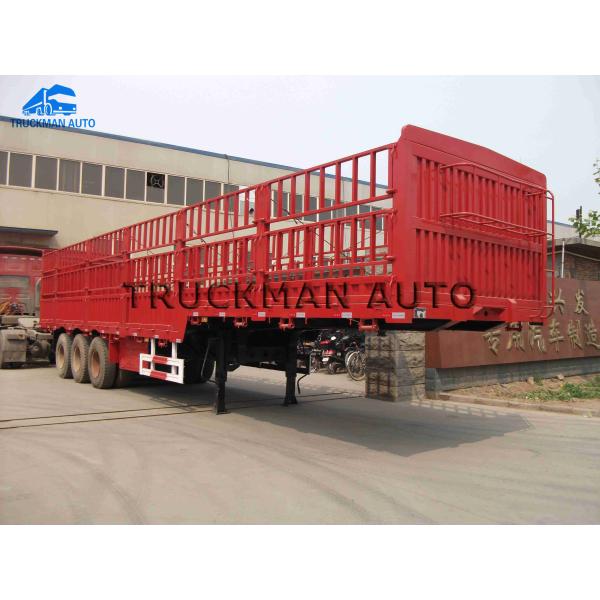 Quality 3 Axles Fence Semi Trailer  High Tensile Steel Q345 With Linglong Brand Tire for sale