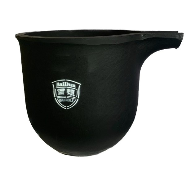 Quality 150kg Capacity Round Zinc Melting Crucible Good Thermal Shock Resistance for sale