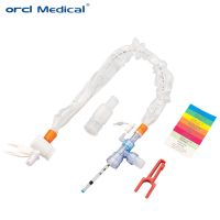 Quality Medical Supply  24H 72H Transparent Sleeve Closed Suction Catheter Reduce Infection Risk in Mechanical Ventilation for sale