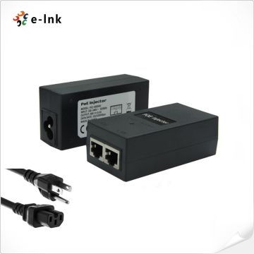 Quality 48V 24W Power Over Ethernet Injector 10/100/1000Mbps 200kHz With Power Cord for sale
