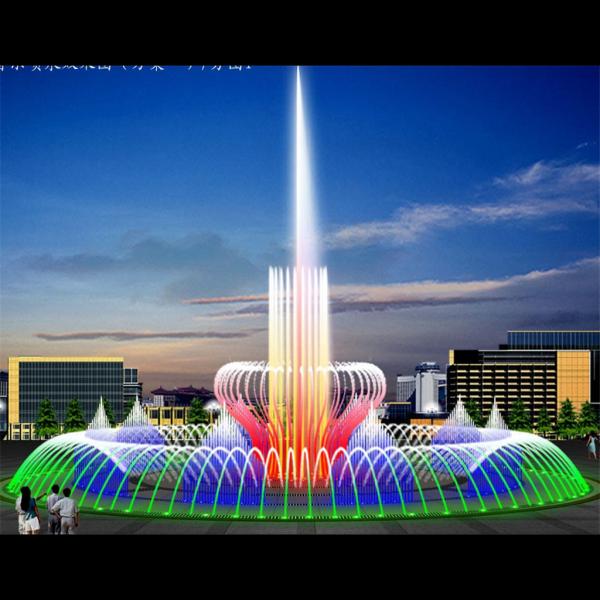 Quality Dry Floor Water Fountain Musical Signal Control Outdoor for sale