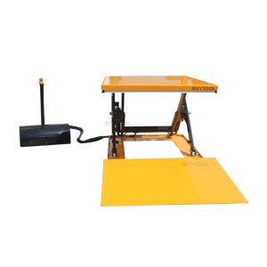 Quality 1000 Kg Unique Floor Mounted Scissor Lift Table Electric With External Cabinet 1 for sale