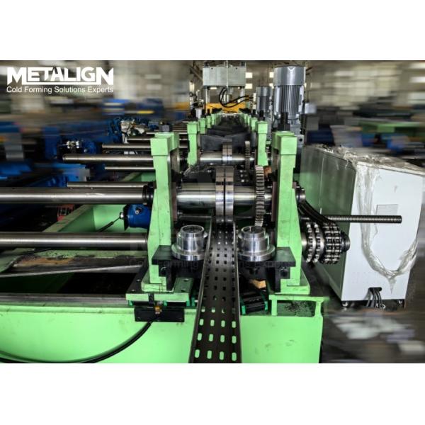 Quality High Precision Metal Cable Tray Roll Former Featuring 16 Stations And Hydraulic for sale