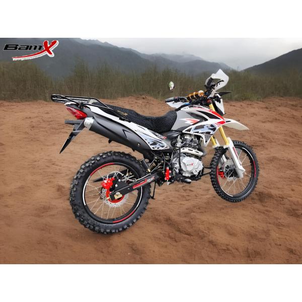 Quality 10kw 7000rpm Enduro Dual Sport Motorcycle 4 Stroke 250cc LED Light Hand Protecter for sale