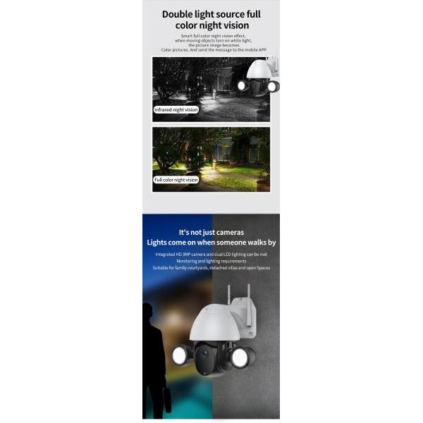 Quality Night Vision Security Smart Home 3mp Wifi Ptz Camera Automatic Track Two Way for sale