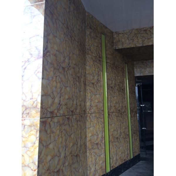 Quality Easy Installation Waterproof Wall Panels Marble Color Non Flammability for sale