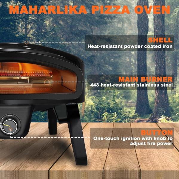 Quality Convenient 14 Inch CE Home Pizza Maker with Digital Timer Control and Foldable for sale