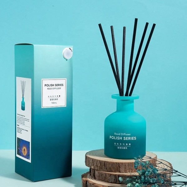 Quality Amber Glass Reed Diffuser Bottles 200ml Essential Oil Aromatherapy Aroma for sale