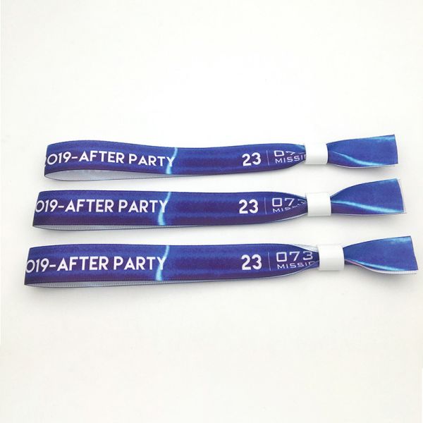 Quality Environmental Protection RFID Wristbands Customized Satin Fabric for Event for sale