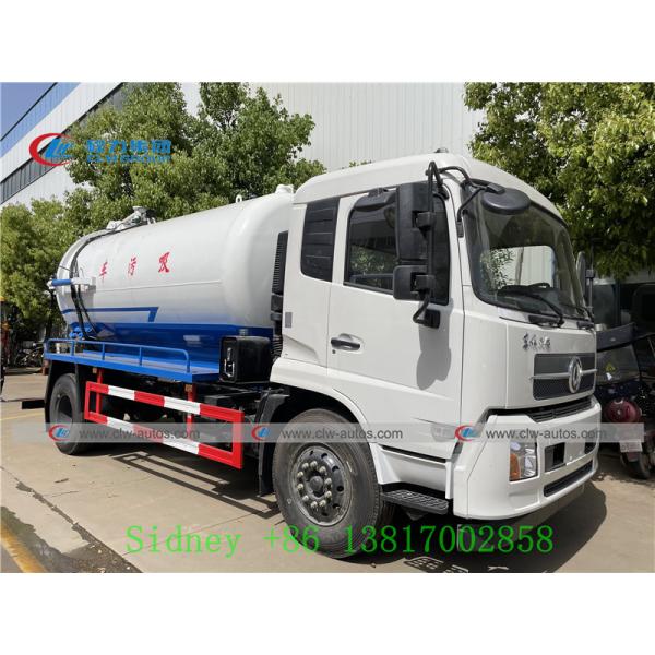 Quality 4X2 Dongfeng Vacuum Sewage Suction Truck With 10cbm Tank for sale