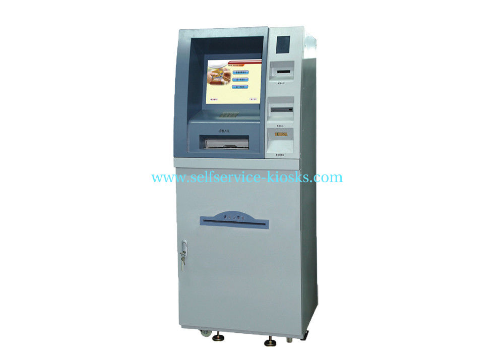 China Bill payment Kiosk With a4 Printer, Card Reader, Barcode Scanner for Building Hall / Telephone Fees supplier