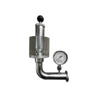 China Adjustable Automatic Hygienic Pressure Relief Valve  Union Exhaust Pressure Valve factory