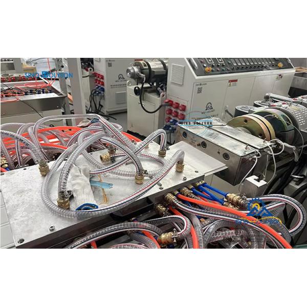 Quality WPC/PVC Wall Panel Machine With Conical Twin Screw Extruder ABB Or Delta for sale