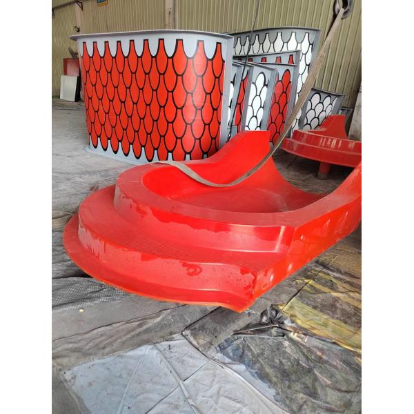 Quality 3-Person Capacity Fiberglass Big Water Slide 15m Height 1 Year Warranty for sale