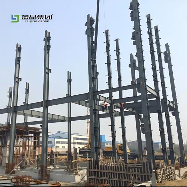 Quality Bolted Connection Portal Frame Warehouse Sandwich Panel Quick Assembly for sale