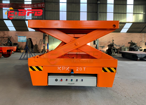 Quality OEM Dc Motor 50T Hydraulic Lifting Transfer Cart Steerable for sale