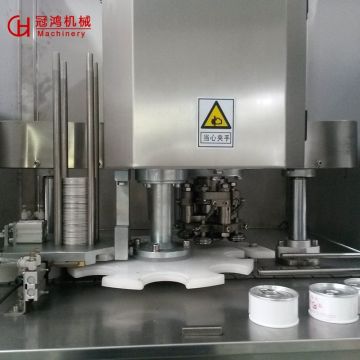 Quality Video Outgoing-Inspection Provided Round Can Sealing Machine for Tinplate for sale