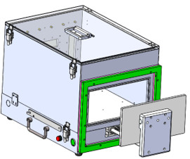 Quality Pneumatic RF Shielding Enclosures Open Close And Optional Test Fixture Motions for sale