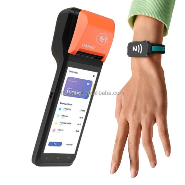 Quality Hanbu Handheld POS Terminal 58mm Thermal Printer 6400mAh Battery for sale