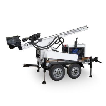 Quality Lightweight 200m 220mm Trailer Mounted Water Well Drilling Rig for sale