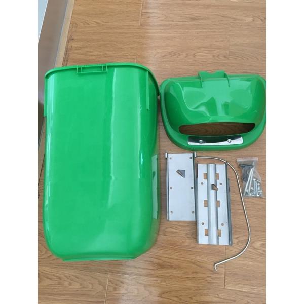 Quality Outdoor Standing Induction Type Eco-friendly 50L Green Small Double Bins Plastic for sale