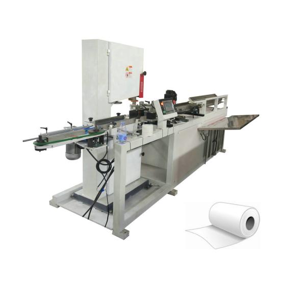 Quality Fully Automatic Toilet Paper Roll Cutting Machine Single Roll Cutting Machine 100cuts/min for sale