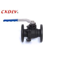 Quality DIN PN16 WCB Flanged Ball Valve 2PC Stainless Steel for sale
